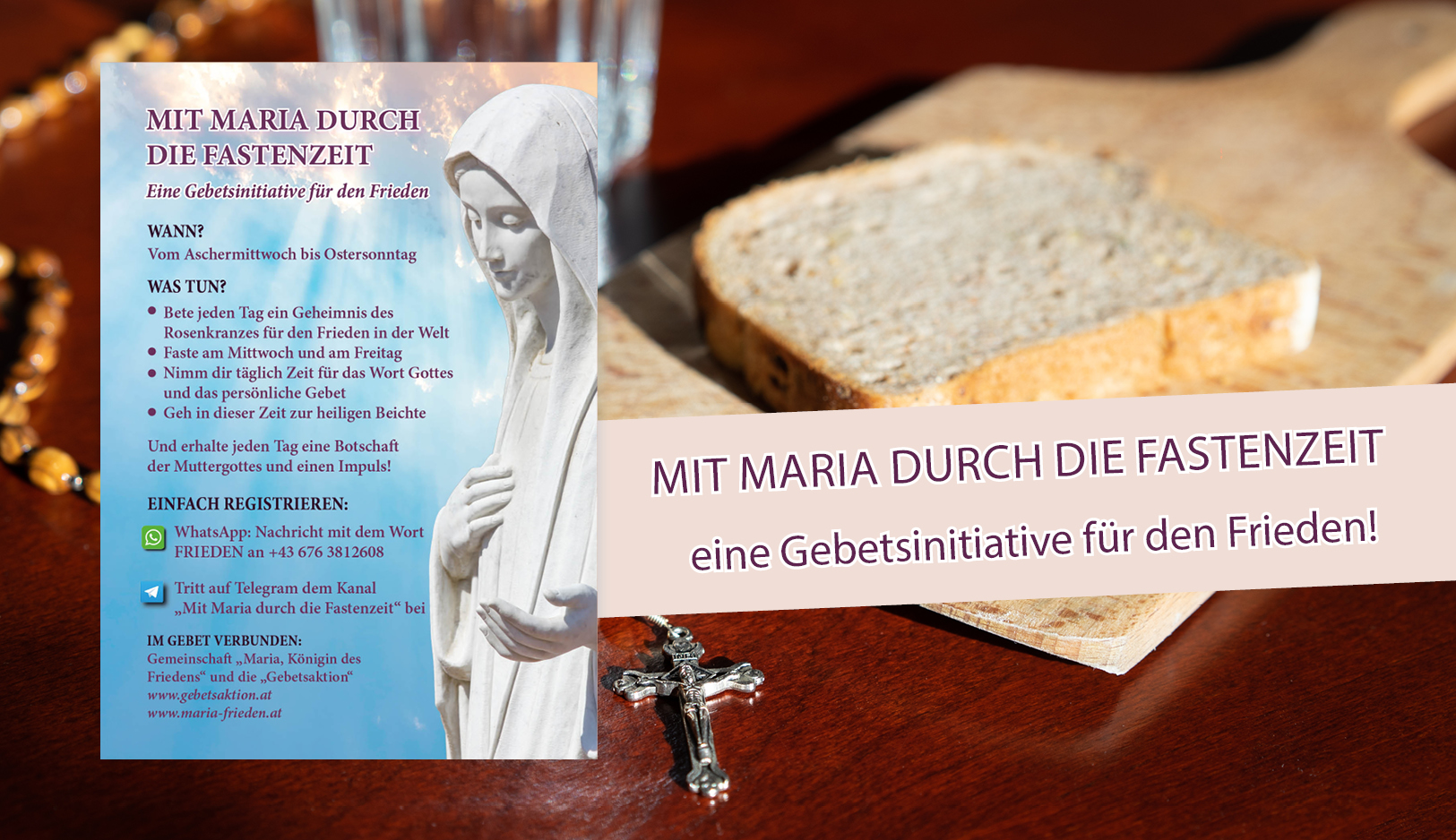 Mit Maria durch die Fastenzeit – jetzt anmelden! • Gebetsaktion ...